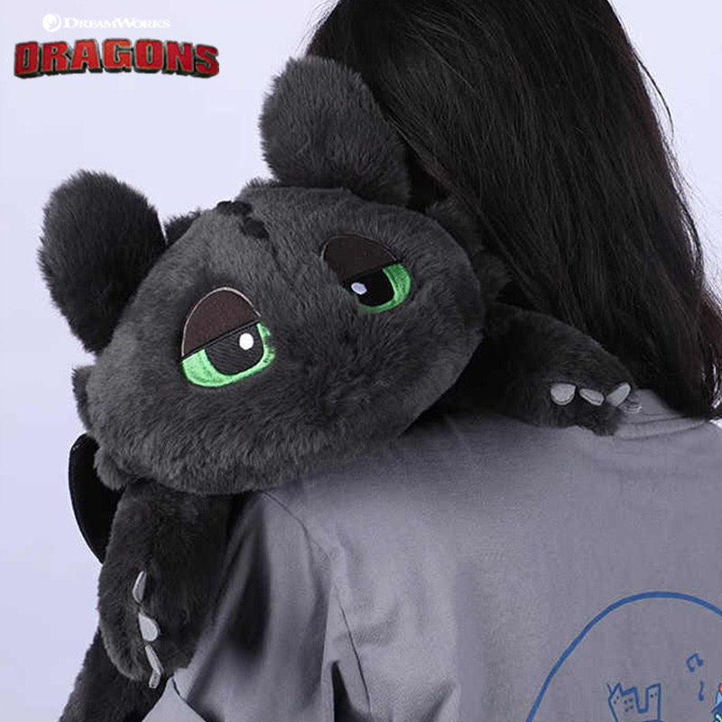 Large Fluffy Sleepy Toothless Plushie | How to Train Your Dragon ...
